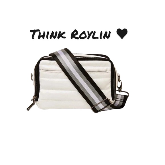 THINK ROYLN | Bags | Think Roylin The Diva Double Zip In Patent White ...